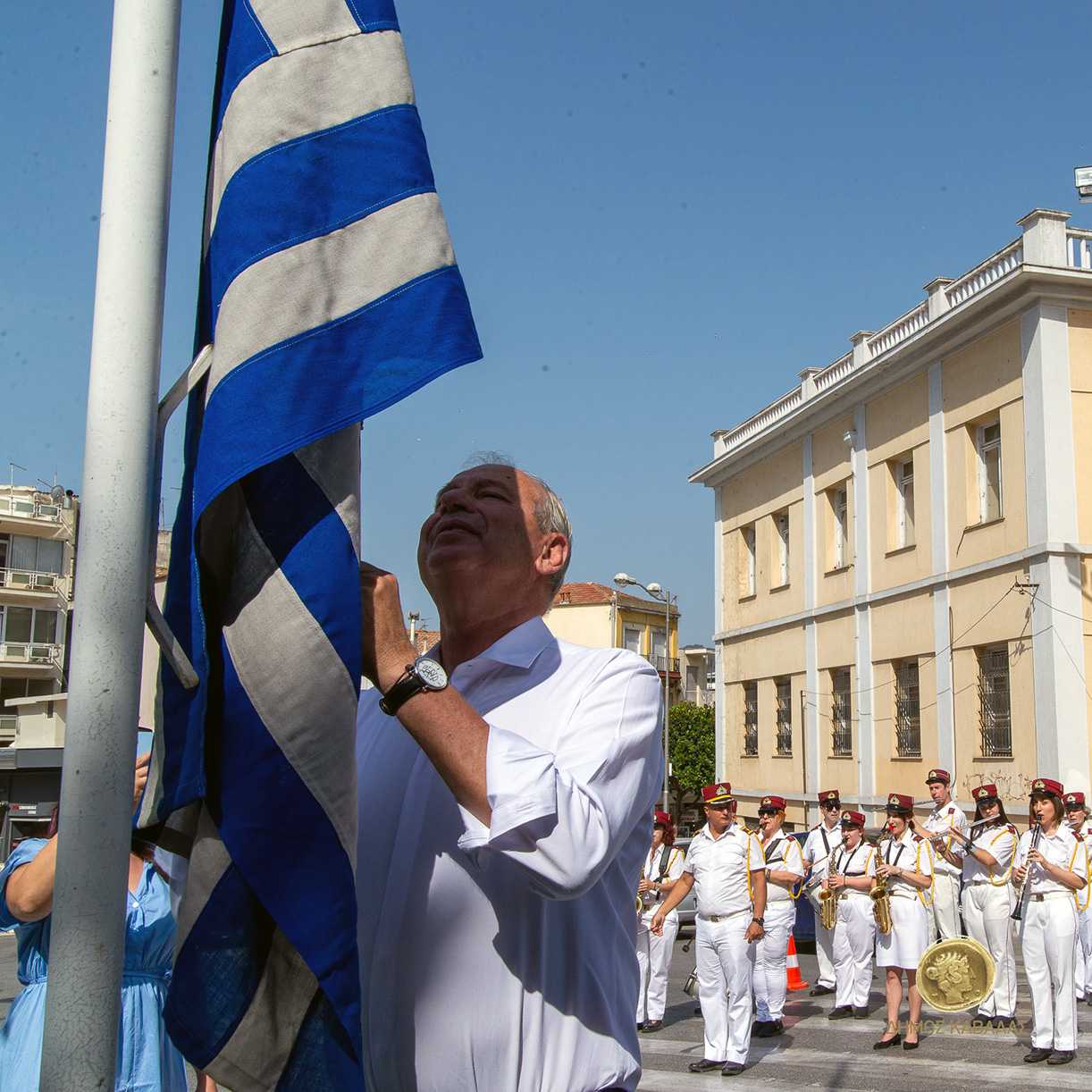 Δήμος Καβάλας-Ελευθέρια 2024: Η παλαιότερη σημαία της πόλης στον ιστό ...